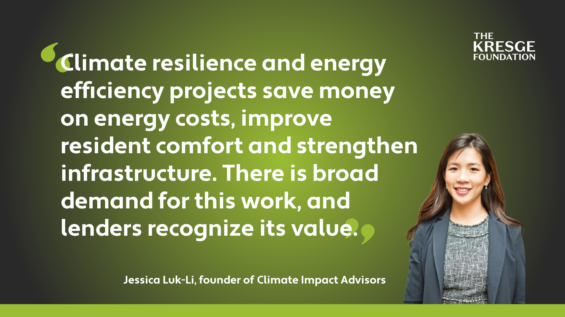 Building the local ecosystem for clean energy lending - Kresge Foundation